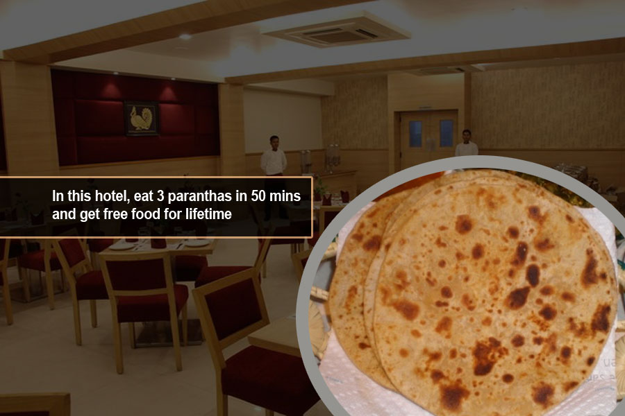 In this hotel, eat 3 paranthas in 50 mins and get free food for ...