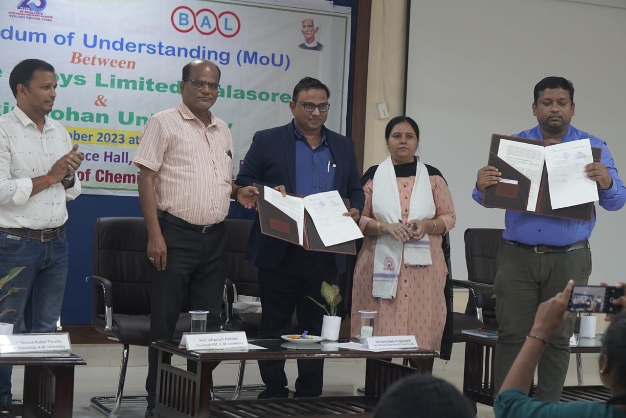 FM varsity signs MoU with Balasore Alloys - OrissaPOST